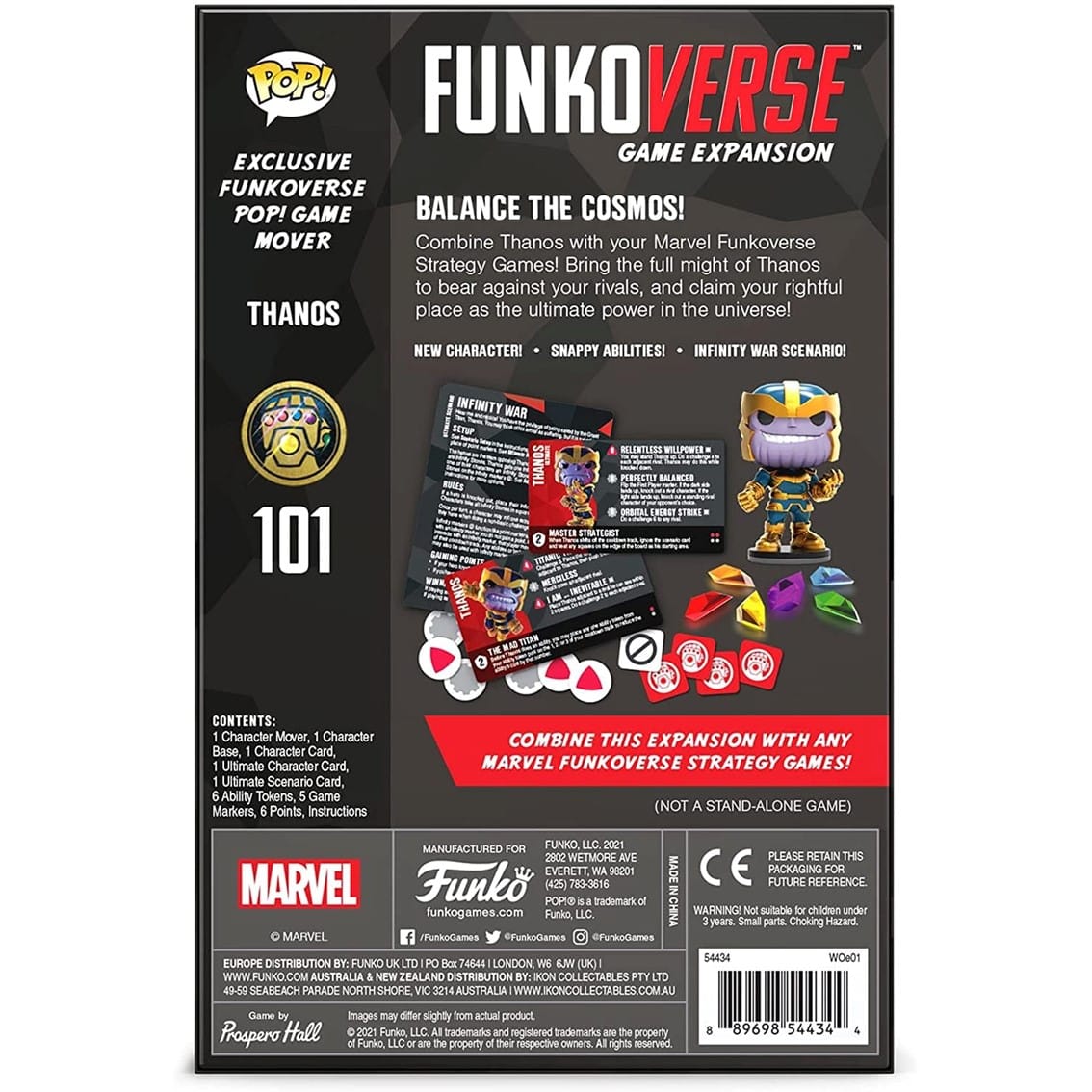 Ludoteca Maldita | FUNKOVERSE EXPANSION MARVEL EDICION 101 THANOS ...